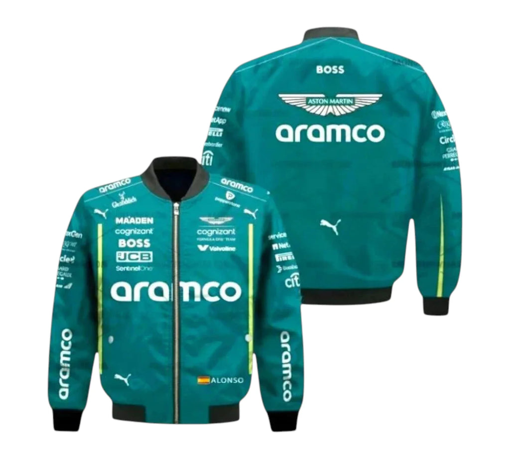 2025 Lance Stroll Formula One F1 Vintage Racing Jacket – Endless Racegear