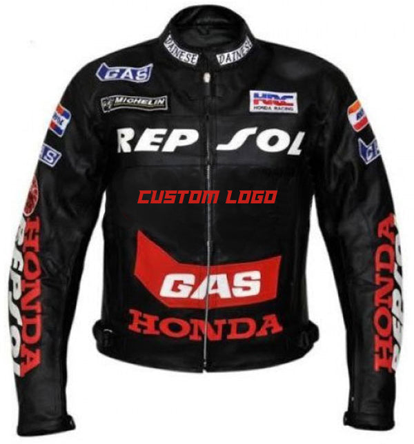 Men’s Honda Repsol Gas Motorbike Leather Jacket – Endless Racegear